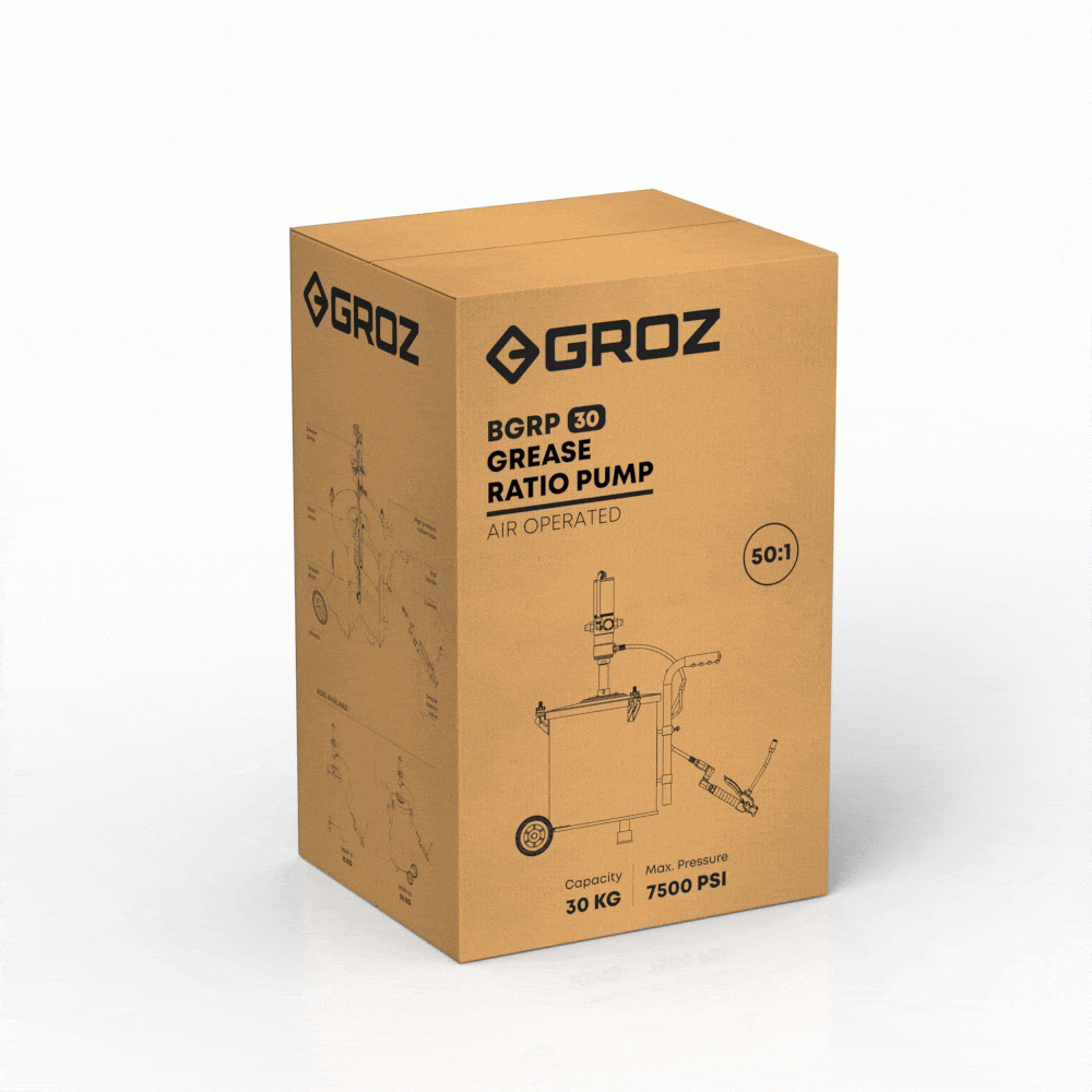 Groz BGRP/30 30Kg Air Operated Grease Pump – 50:1 High Pressure ...