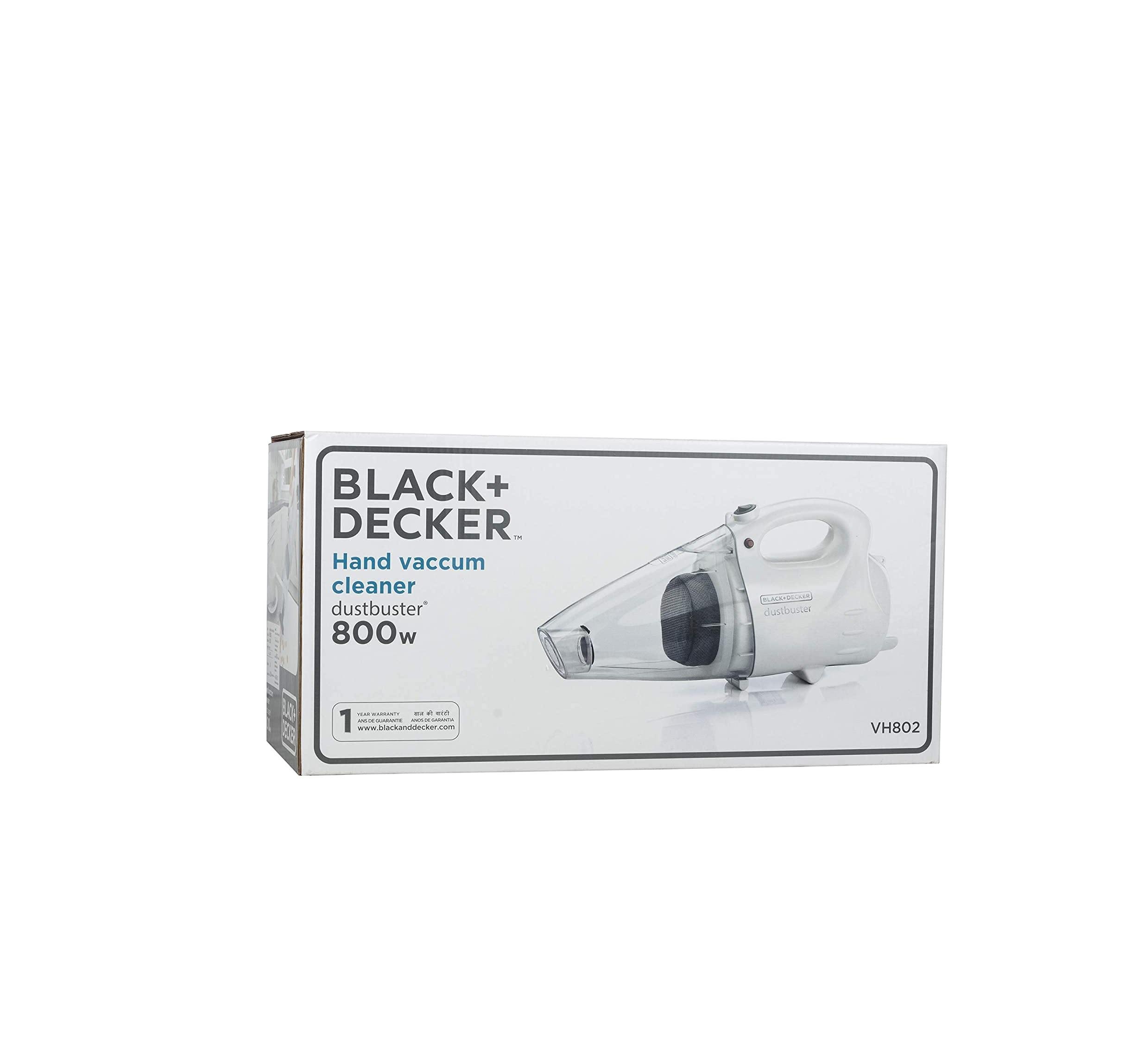 BLACK+DECKER VH802-IN 800W Portable Handheld Vacuum Cleaner for Car & Home